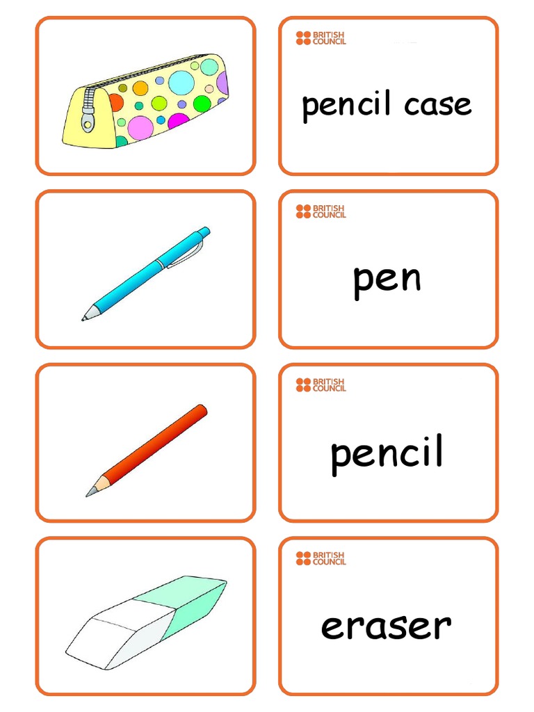 Flashcards Classroom Objects | PDF