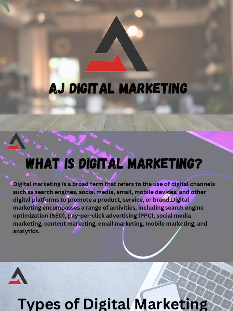 AJ Digital Marketing | PDF | Career & Growth | Business
