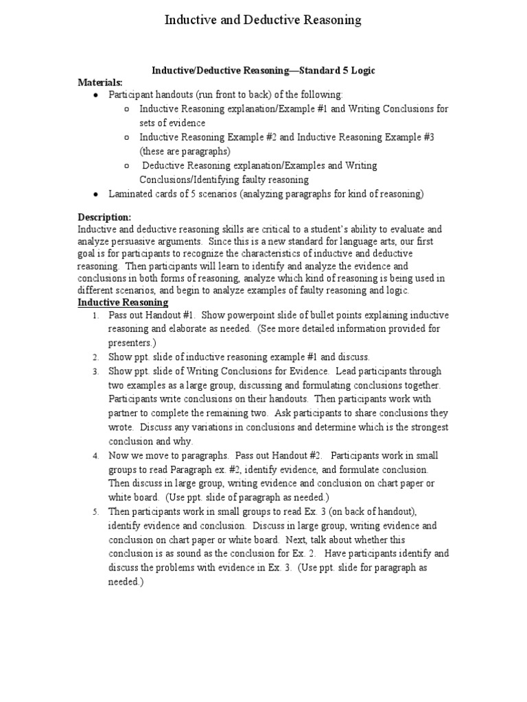 Reasoning Unit | Download Free PDF | Argument | Deductive Reasoning