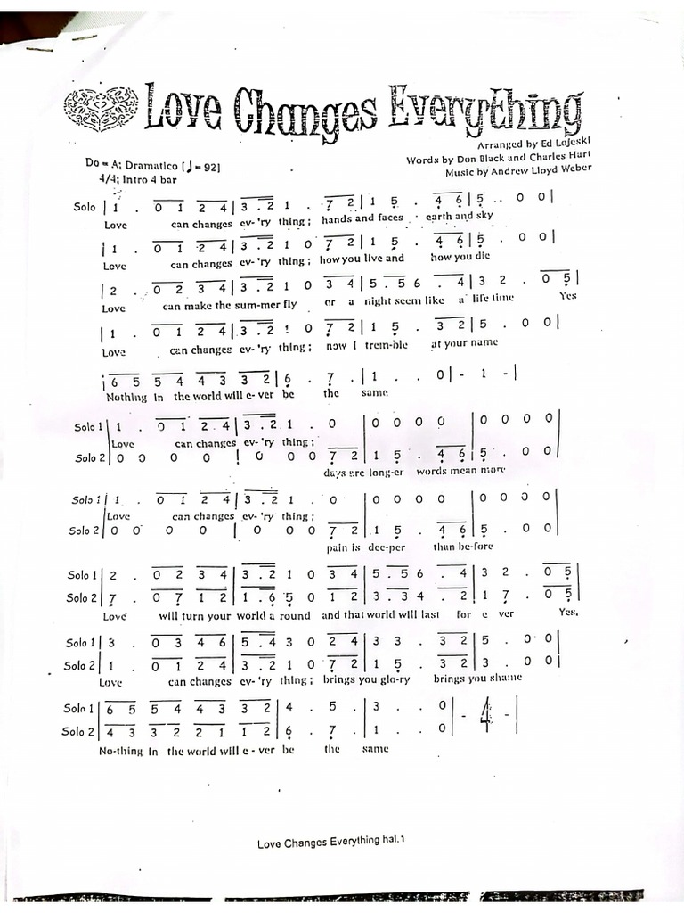 Love Changes Everything | PDF