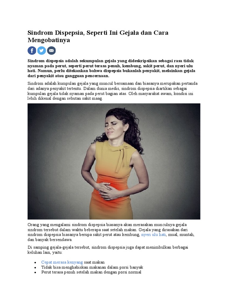 Sindrom Dispepsia | PDF