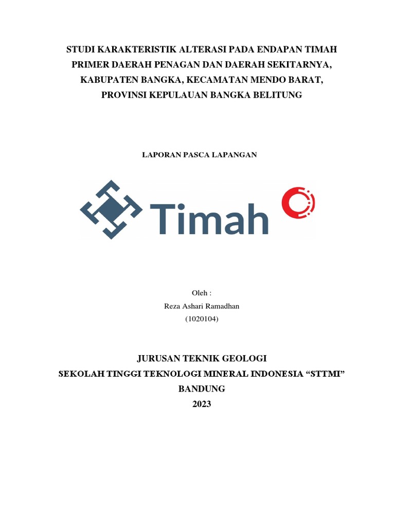 Karakteristik Alterasi pada Endapan Timah Primer di Bangka | PDF