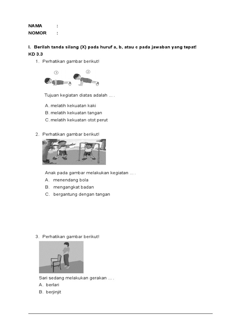 Tugas Pjok Kelas 2 | PDF