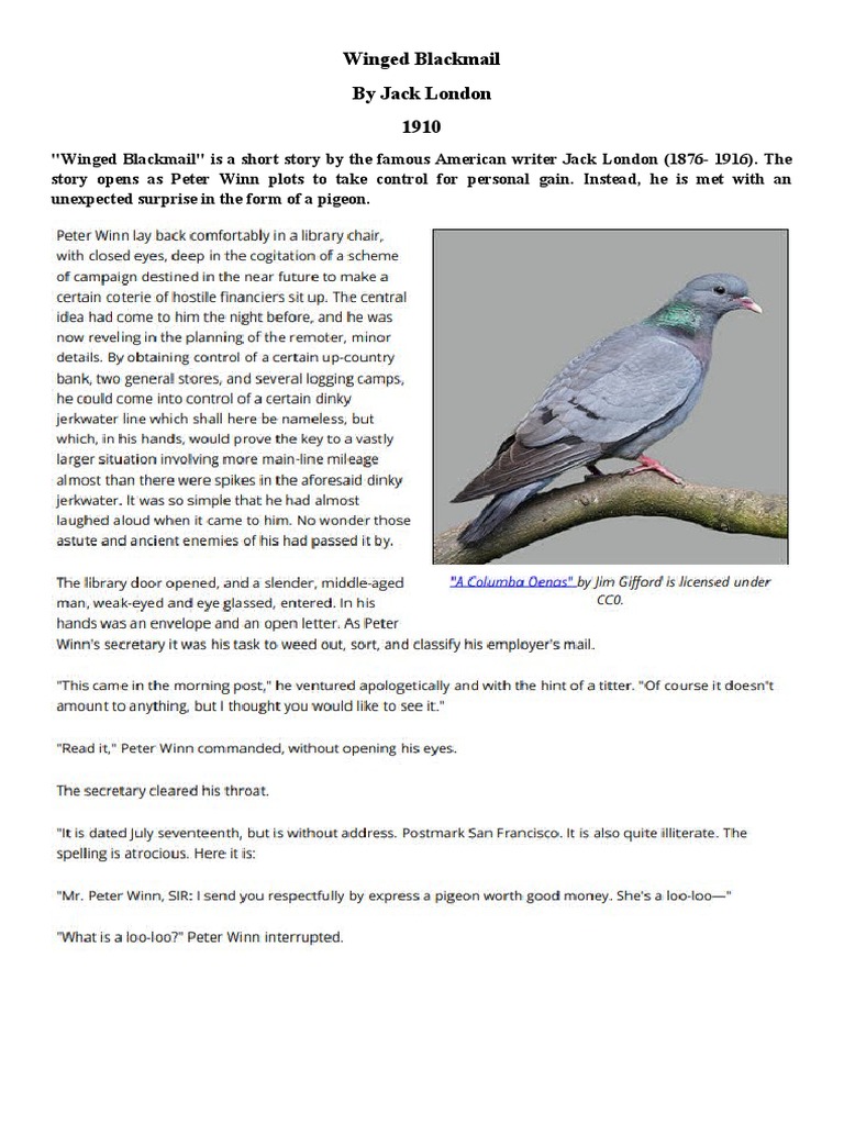 Winged Blackmail | PDF