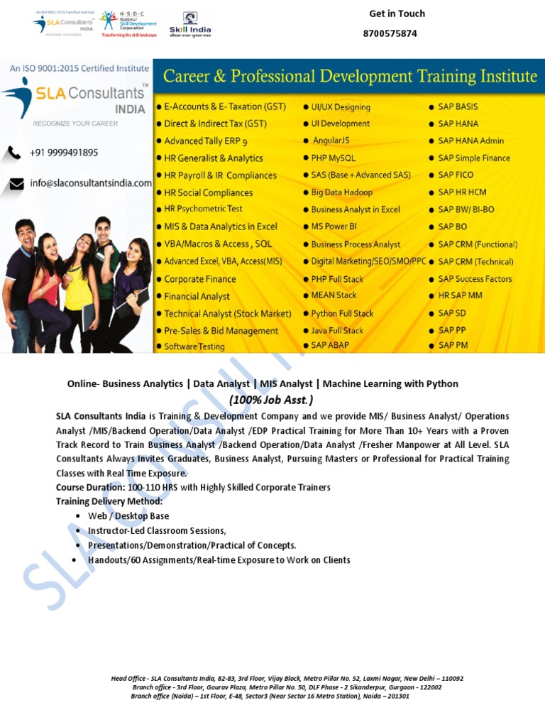 Data Analyst and Machine Learning With Python Course-Online or Offline PDF | PDF | Microsoft ...