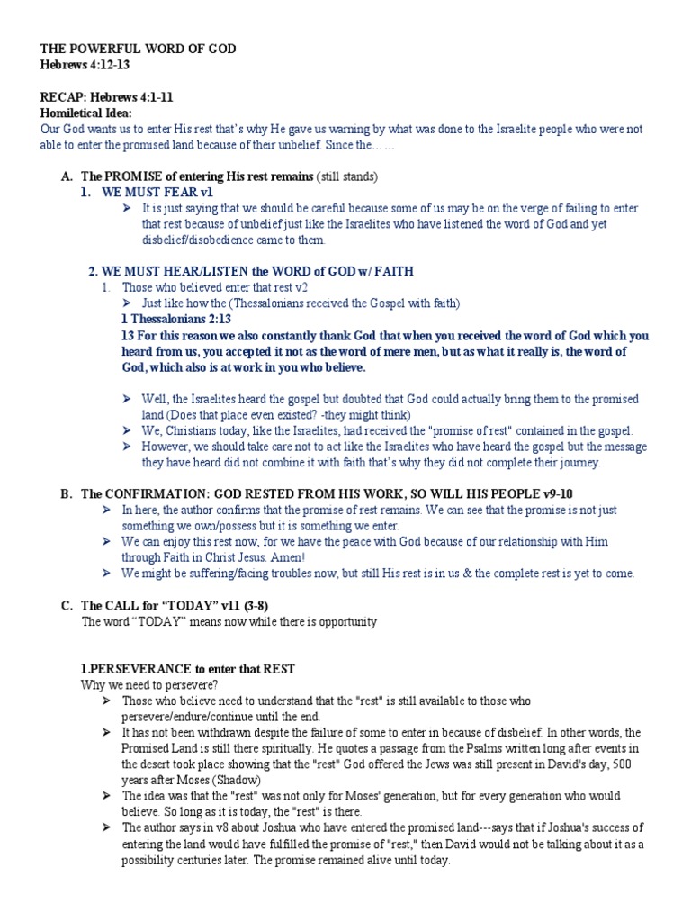 9 - The Powerful Word of God | PDF | Jesus | God