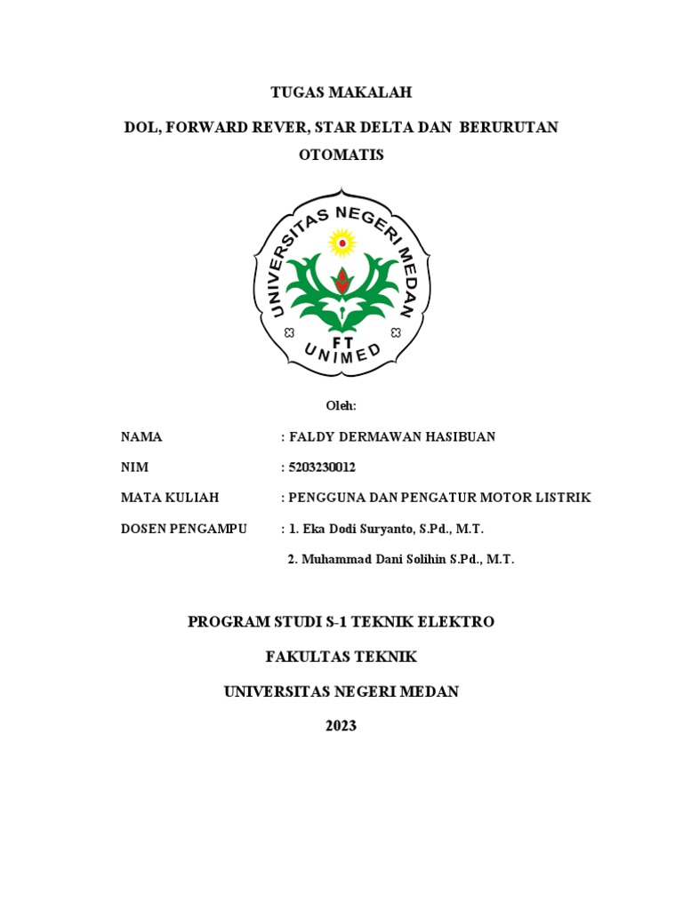Motor Kontrol Otomatis: DOL, Arah Putar Balik, Bintang Segitiga, dan ...