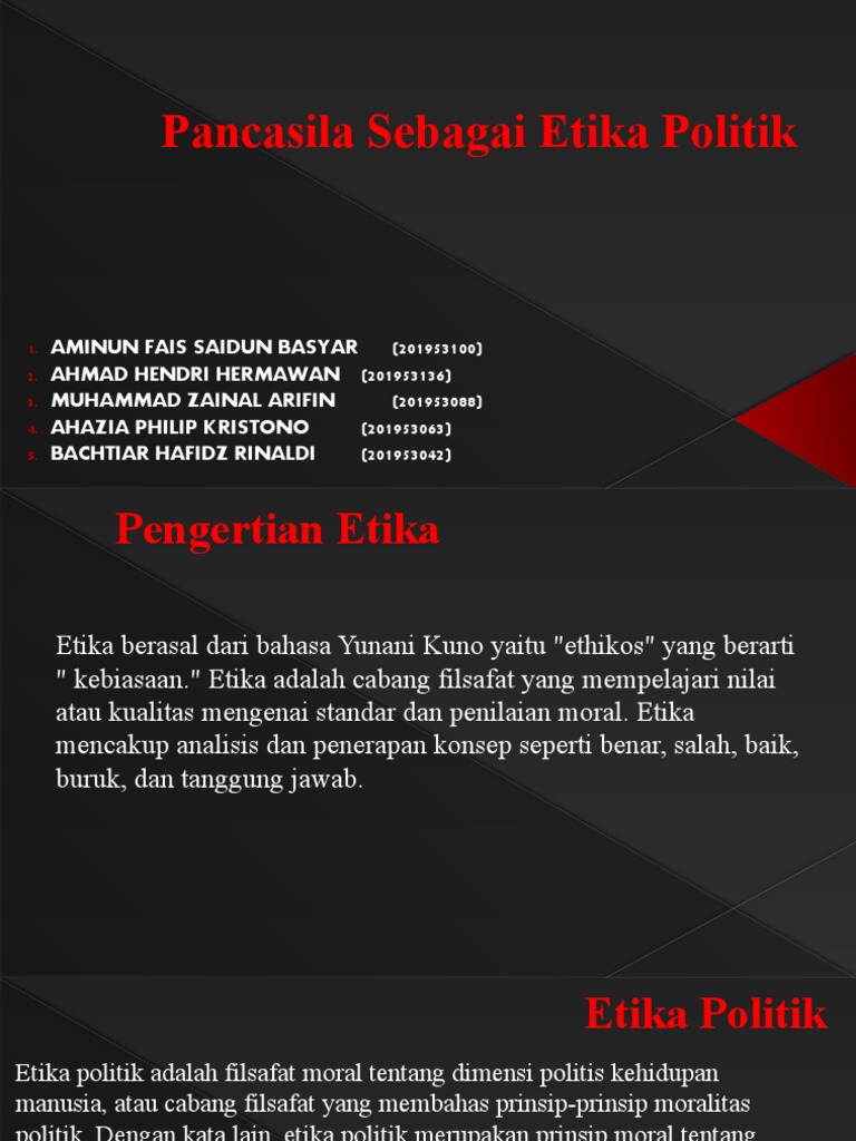 Pancasila Sebagai Etika Politik | PDF