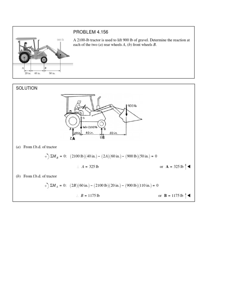 PROBLEM 4.156: Solution | PDF | Mechanical Engineering | Mechanics