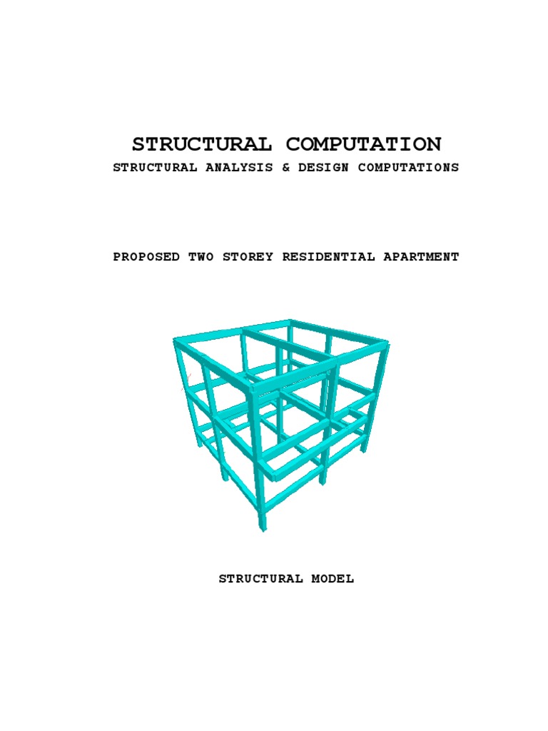 Proposed Two Storey Aparment Building Struct Analysis | Download Free PDF | Architectural Design ...