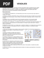 Guía de Tipos de Vendaje en Enfermería | PDF