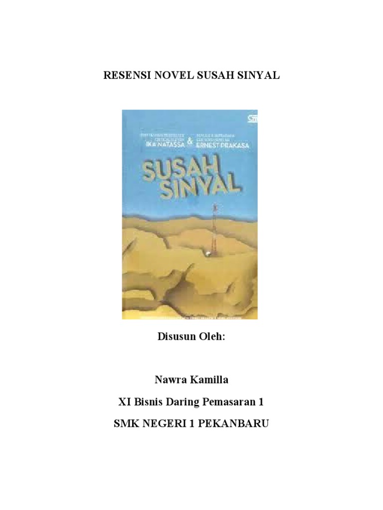 Resensi Novel "Susah Sinyal" | PDF | Fiksi Misteri, Thriller ...