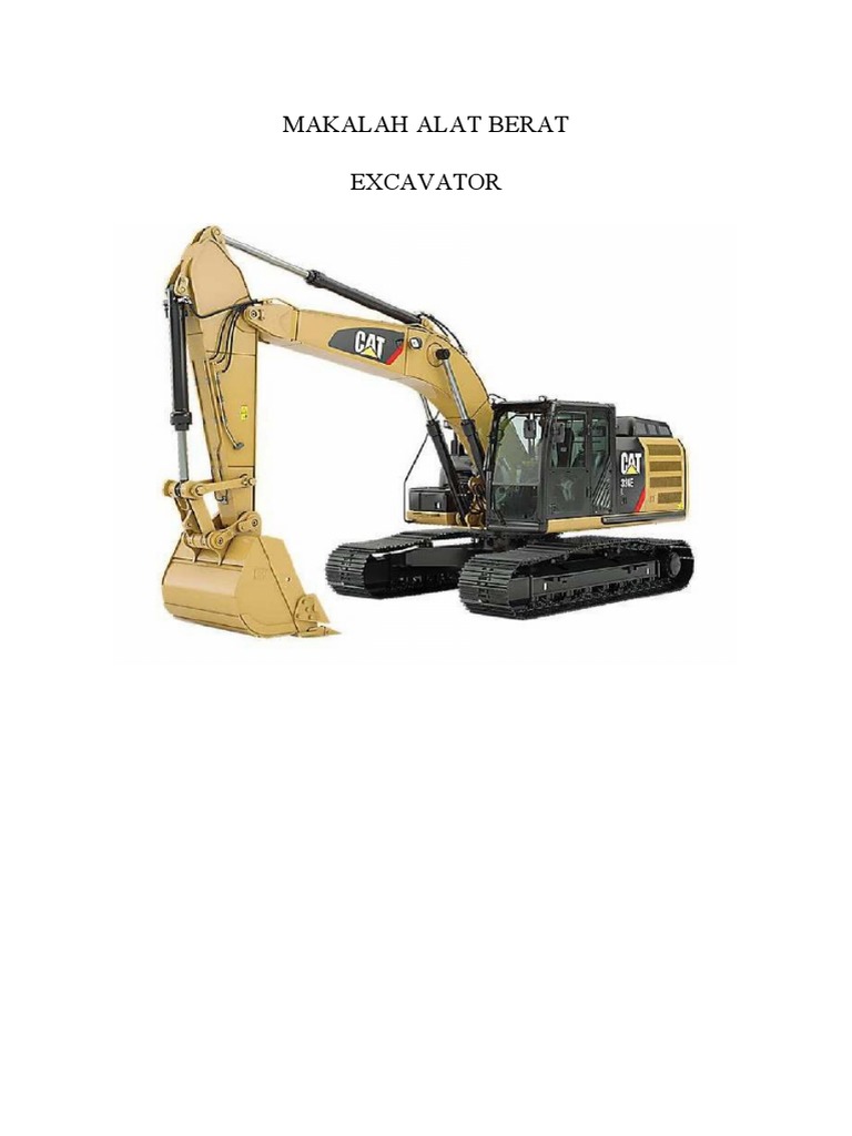 Spesifikasi dan Fungsi Excavator | PDF