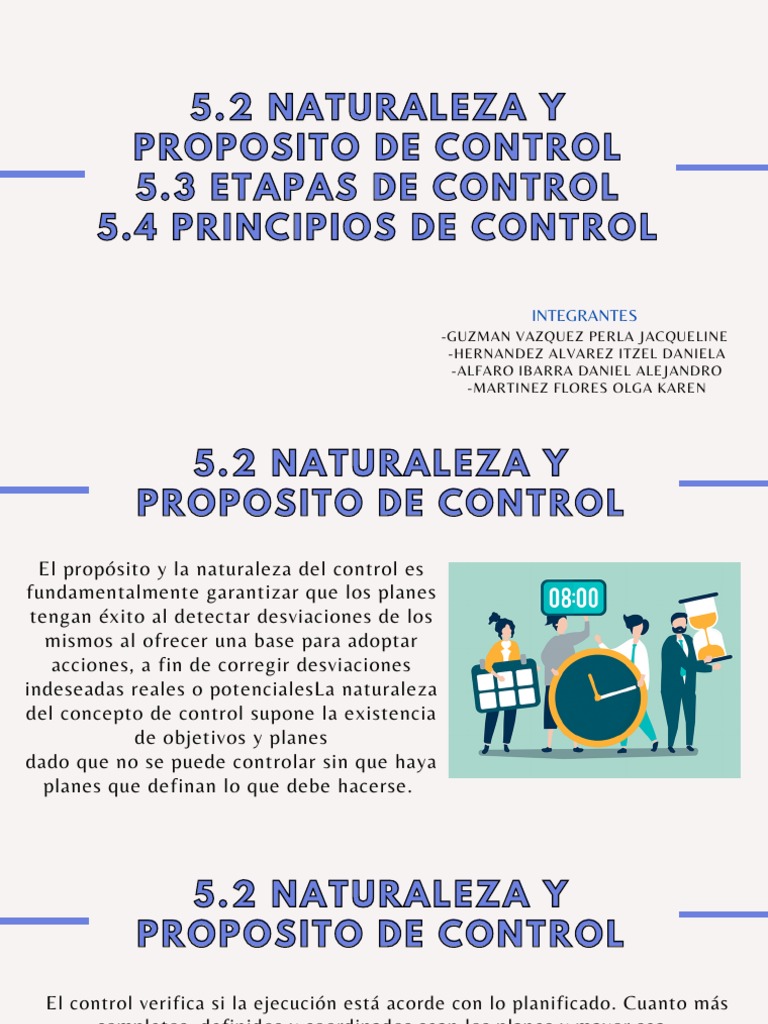 PRINCIPIOS DE CONTROL Administrativo | PDF | Planificación | Informática