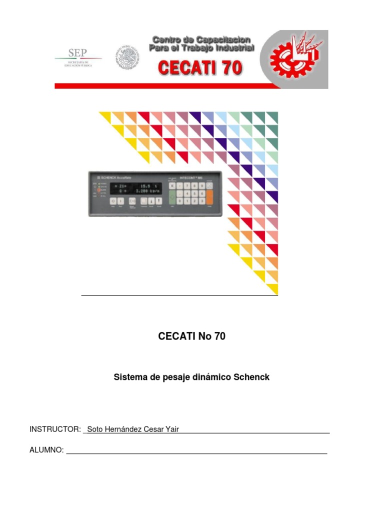 Curso Cecati Sistema de Pesaje Dinamico Schenck | PDF | Perforación | Bienes manufacturados