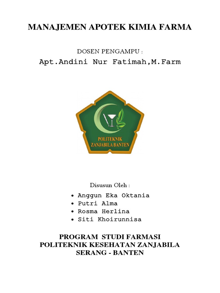 Kimia Farma Manajemen Pdf