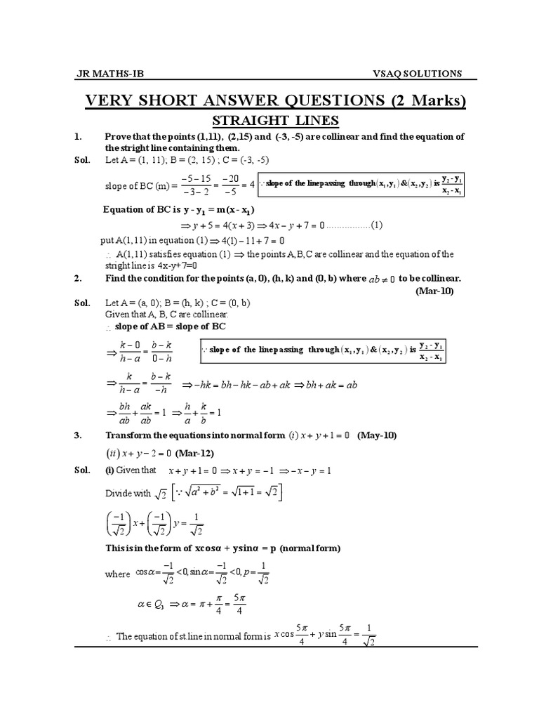 JR Maths-Ib Vsa | PDF | Elementary Geometry | Elementary Mathematics