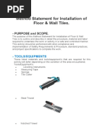 Work Method Statement For Plumbing and Sanitary Works | PDF | Plumbing ...
