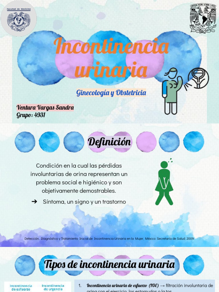 48.1 Incontinencia Urinaria PDF | PDF | Vejiga urinaria | Especialidades Medicas