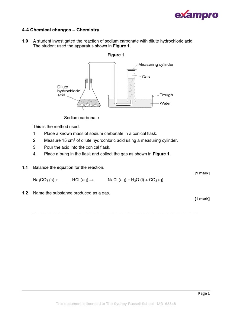 Chemical Reactions and Experiments Guide | PDF | Magnesium | Iron