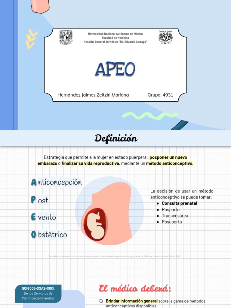 Apeo PDF | PDF | Control de la natalidad | Planificación familiar