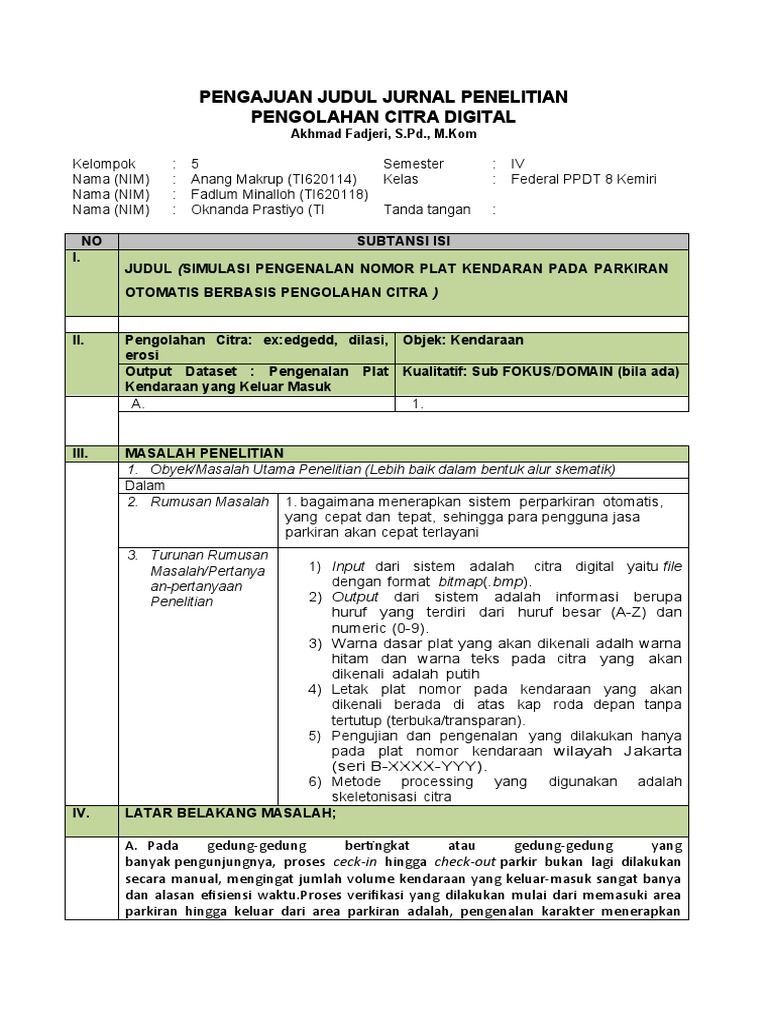 Template Proposal Mini | PDF