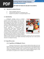 History and Nature of Multigrade Program - 120806 | PDF | Learning ...