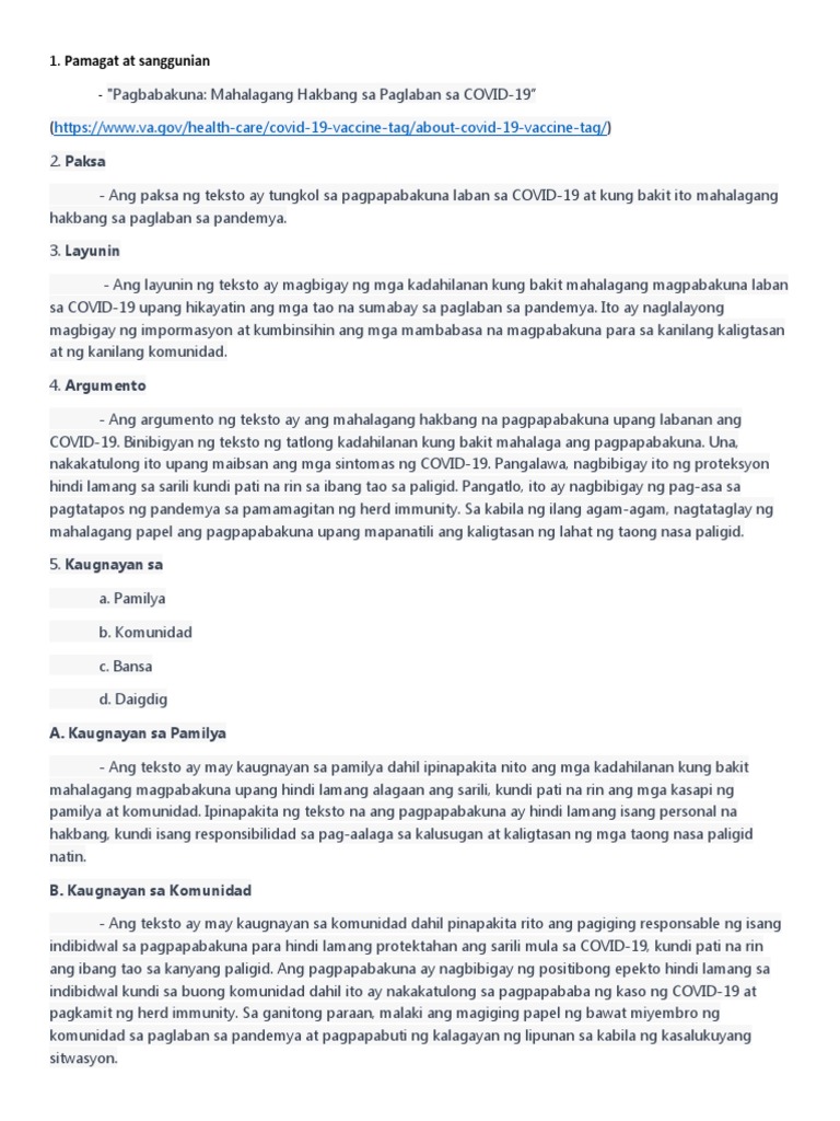 Pagsusuri Sa Tekstong Persweysib-1 | PDF