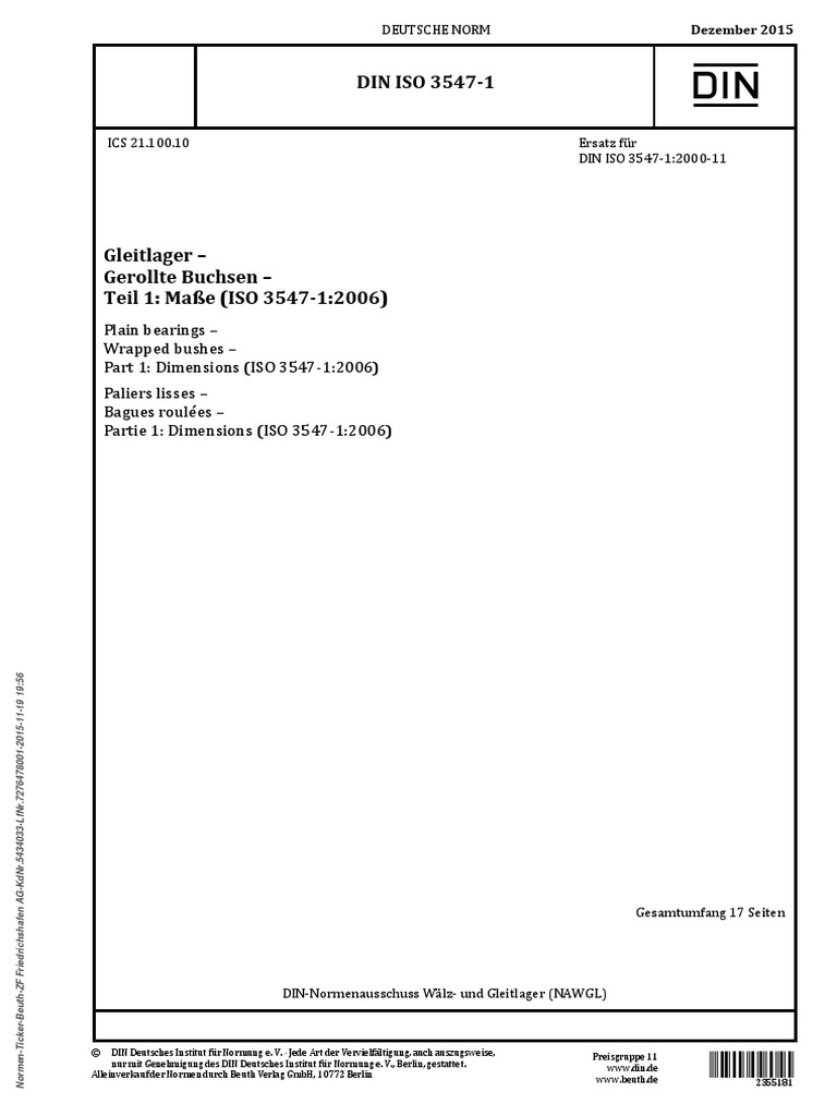 Din Iso 3547-1-De PDF | PDF