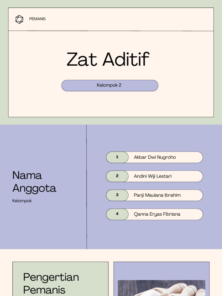 8A Kel 2 Pemanis | PDF