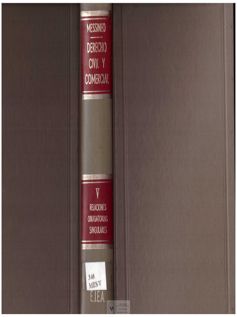 MESSINEO, Francesco, Manual de Der Civil y Comercial, Bs Ai Arg | PDF ...
