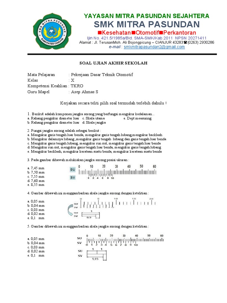 Soal PDTO | PDF | Metode & Bahan Ajar