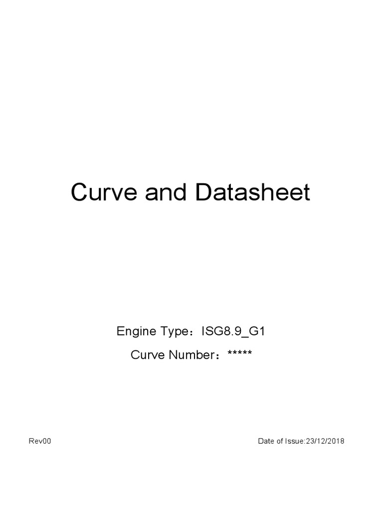 ISG8.9 G1 Datasheet en | PDF | Turbocharger | Engines