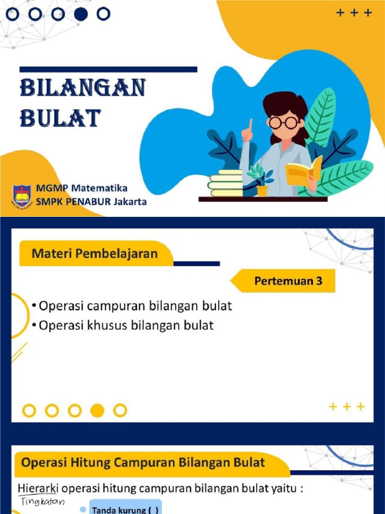 Bilangan Bulat-Pertemuan 3-7C | PDF