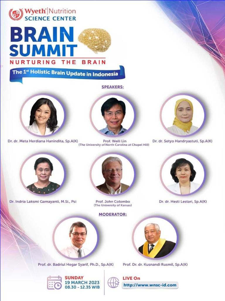 E-Flyer WNSC Brain Summit - Nurturing The Brain-1 | PDF