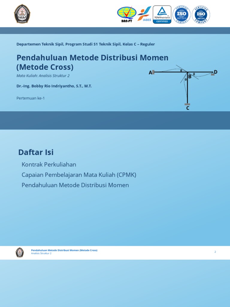 Metode Cross dalam Analisis Struktur | PDF | Metode & Bahan Ajar