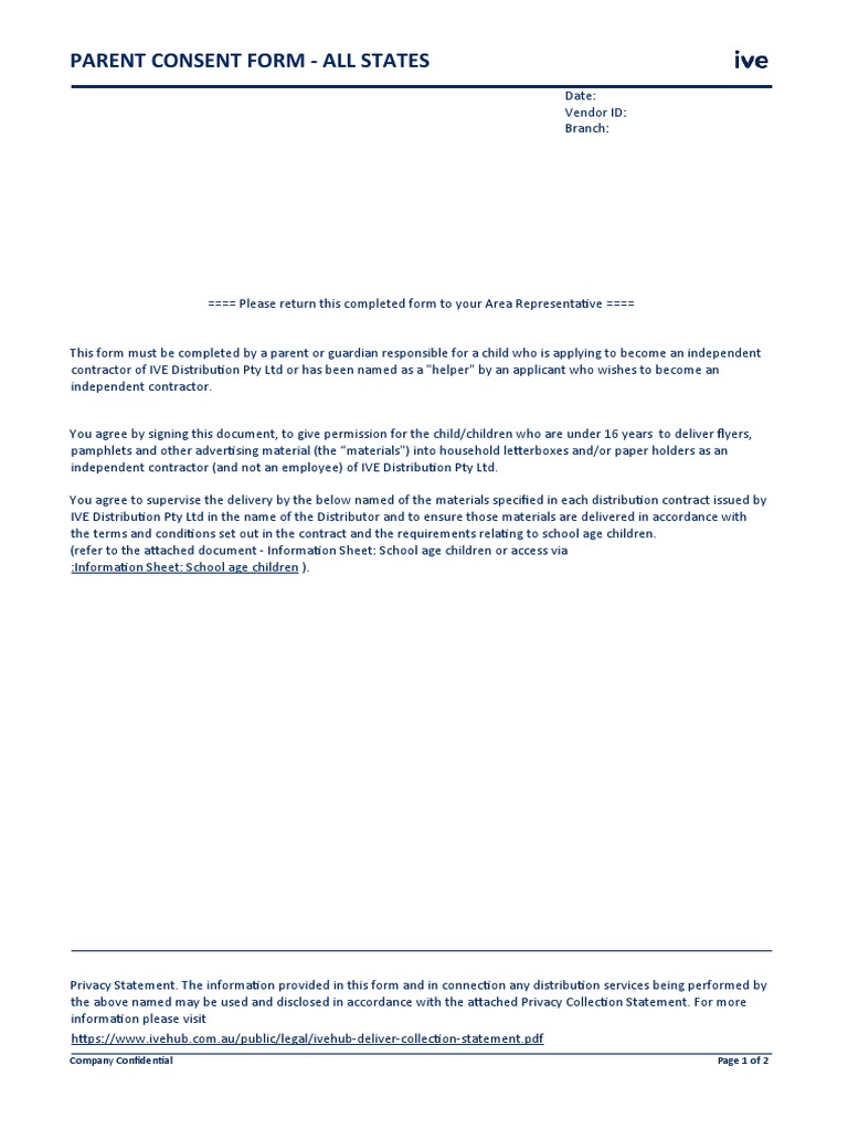 Parental Consent Form | PDF