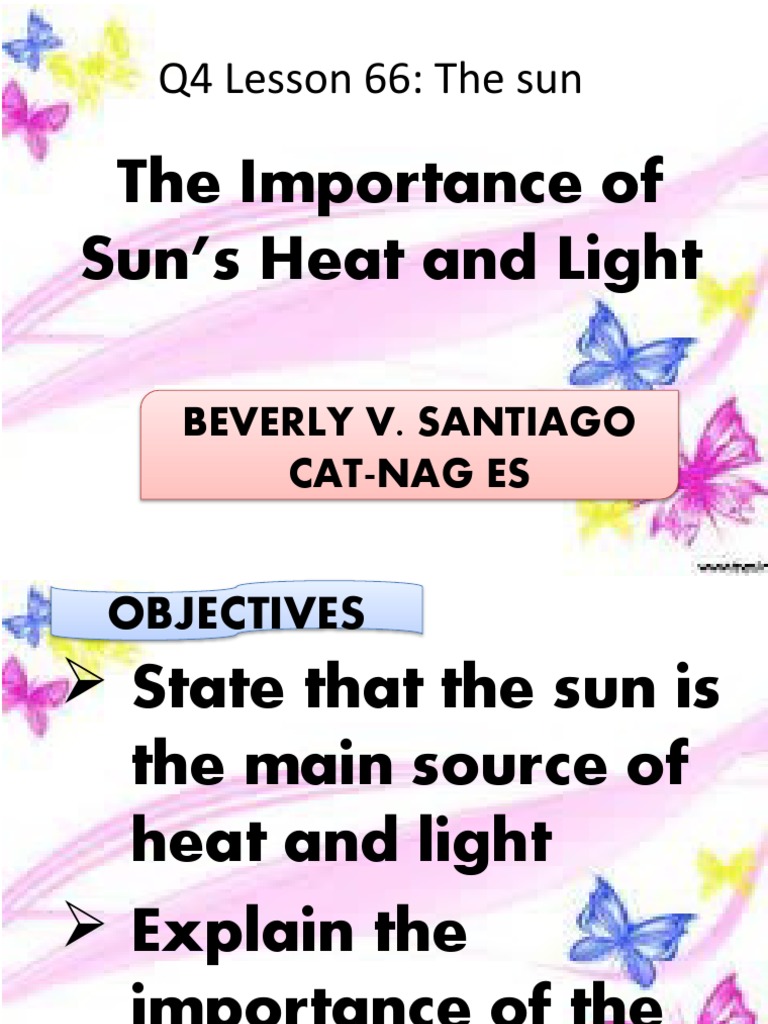 LESSON 66 Importance of Suns Heat - Bevs | PDF | Sun | Water