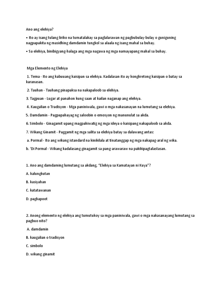 Filipino 3RD QTR | PDF