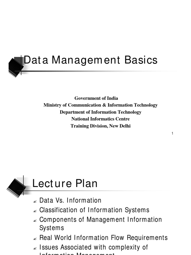 Data Management Basics | PDF | Information System | System
