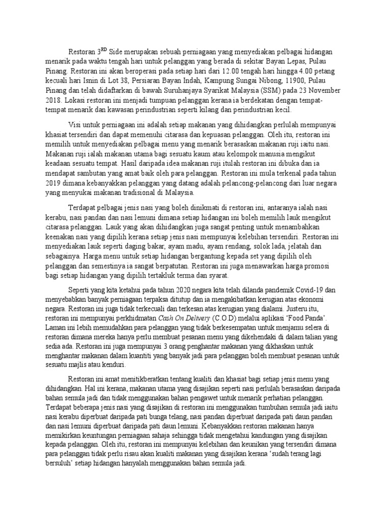 Pengenalan Syarikat 3RD Side | PDF