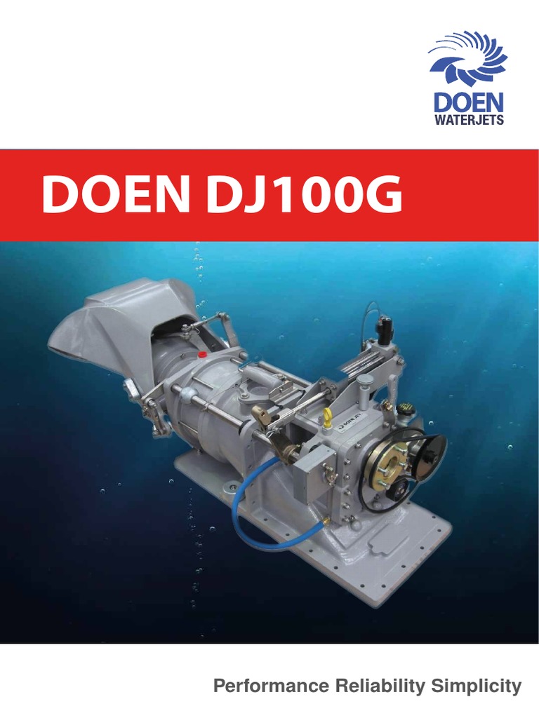 Product Bulletin - DOEN DJ100G e | PDF | Pump | Marine Propulsion
