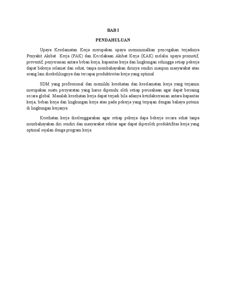 Laporan Proker K3RS Tahun 2023 | PDF