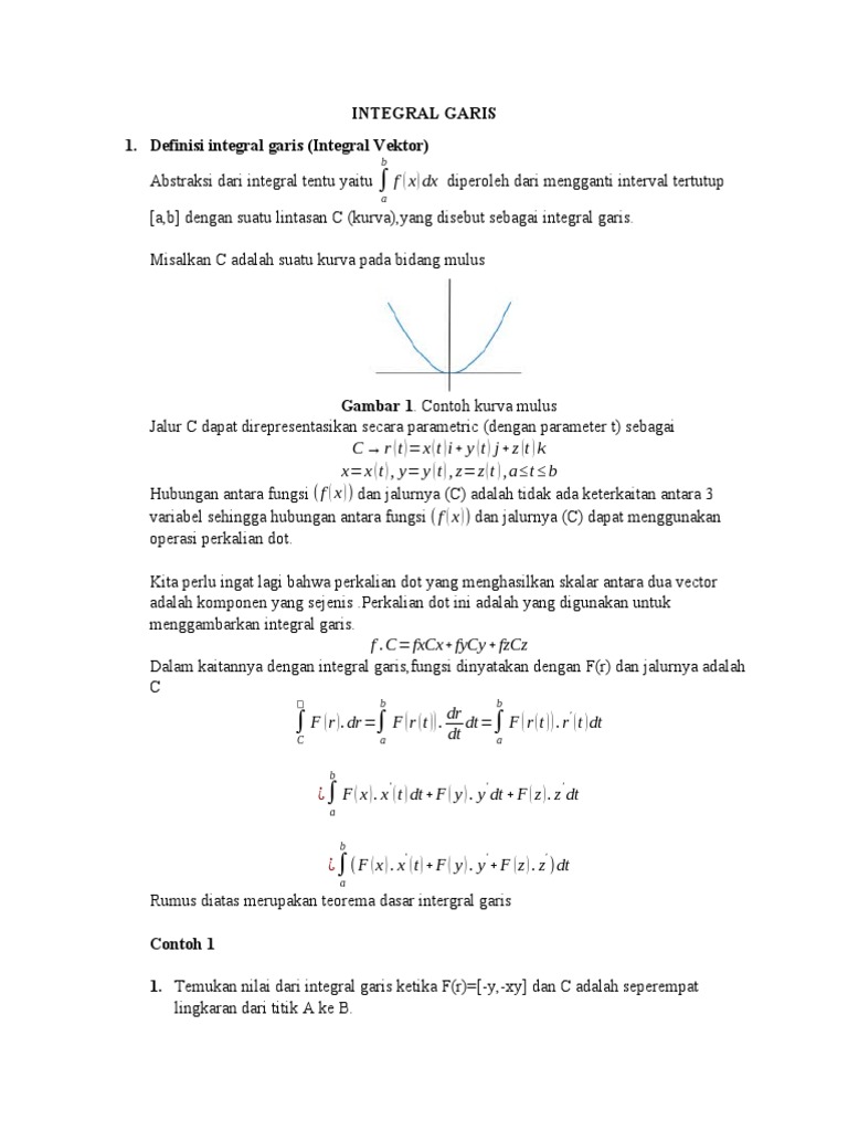 Integral Garis | PDF