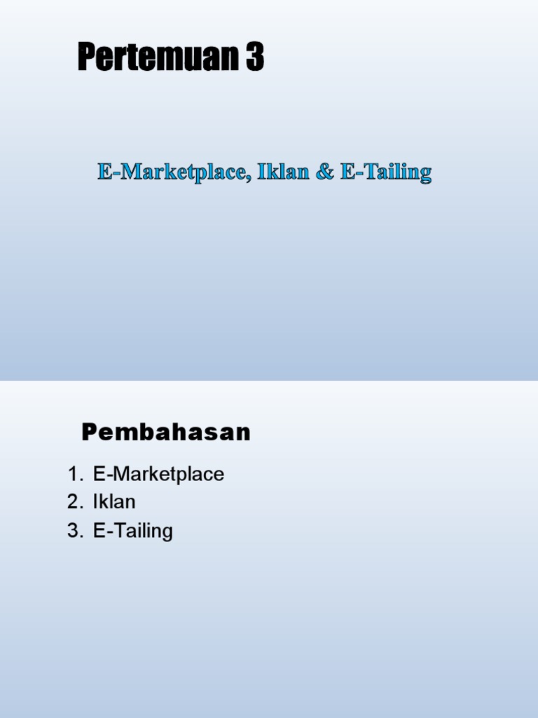 Pertemuan3 E-Commerce | PDF