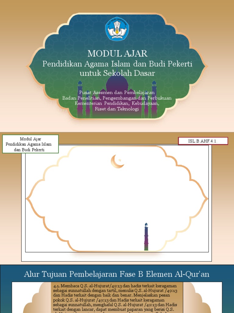Final MA - Ahmad Faozan - PAI - BP - SD - B - 4 (ISL.B.AHF.4.1.) | PDF