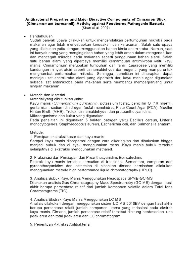 Journal Resume Pengawet Alami | PDF