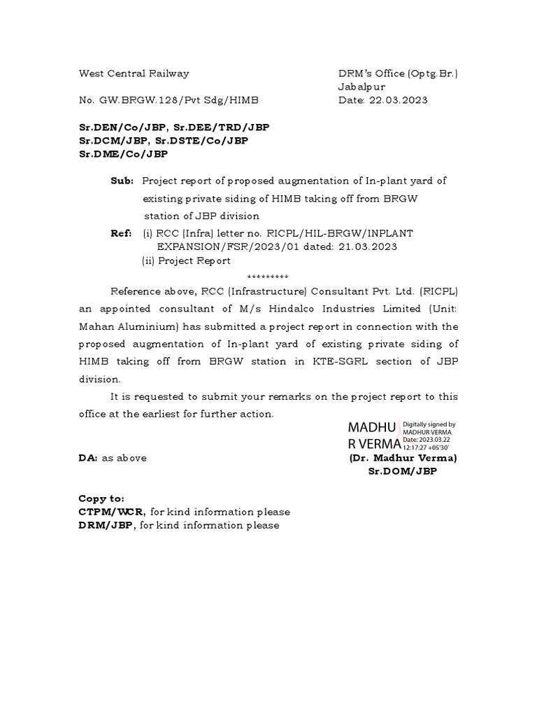 Remarks Required On The Project Report of HIMB 22 03 2023 PDF | PDF ...