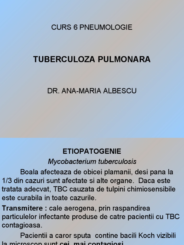 Curs 6 Pneumologie | PDF