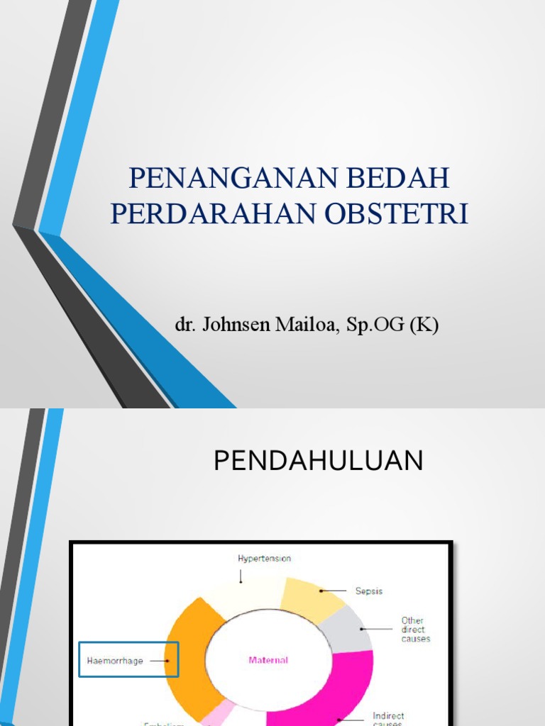 Penanganan Bedah Perdarahan Obstetri | PDF